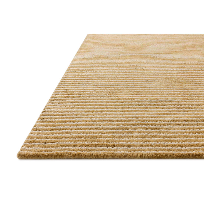 Ebern Designs Malpass Wheat / Ivory Area Rug | Wayfair